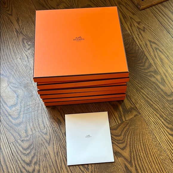 Hermes | Other | Herms Orange And White Box Set | Poshmark